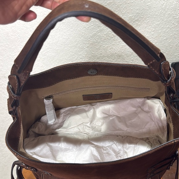 Frye | Bags | Frye Brooke Suede Hobo Bag In Cognac Nwt | Poshmark